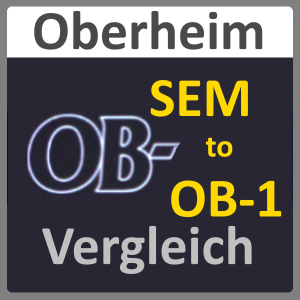 Oberheim OB-Serie Vergleich SEM-OB-1 - Blue-Jet Musiktechnologie